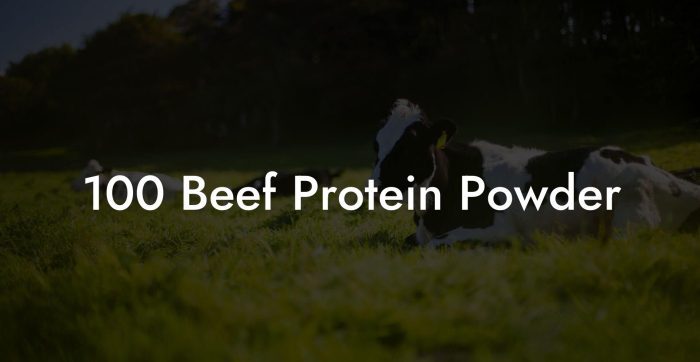 100 Beef Protein Powder - Beef Liver Powders