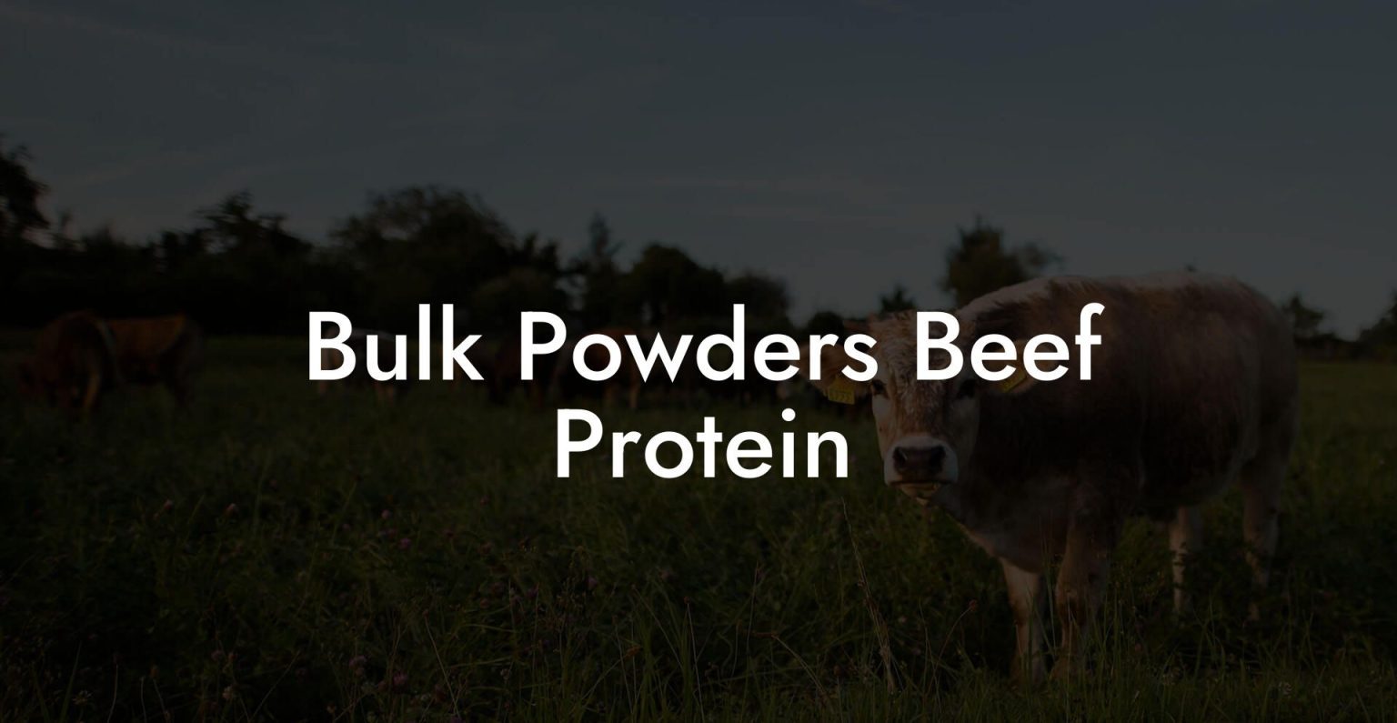 Bulk Powders Beef Protein - Beef Liver Powders