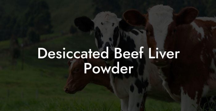 Desiccated Beef Liver Powder - Beef Liver Powders