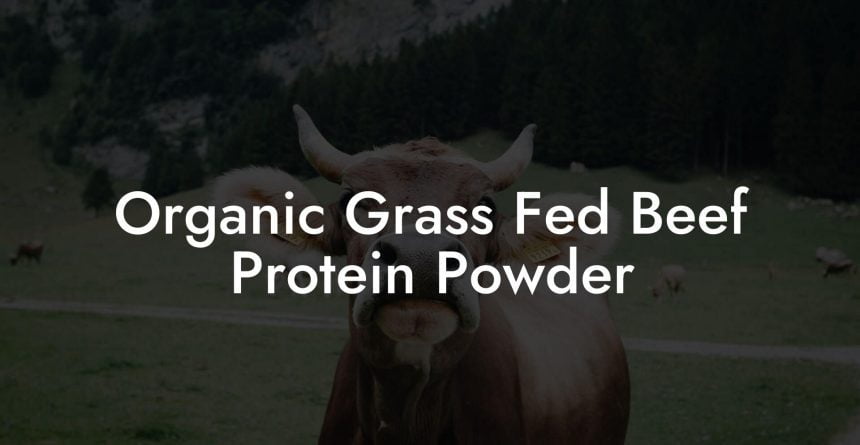 Organic Grass Fed Beef Protein Powder - Beef Liver Powders