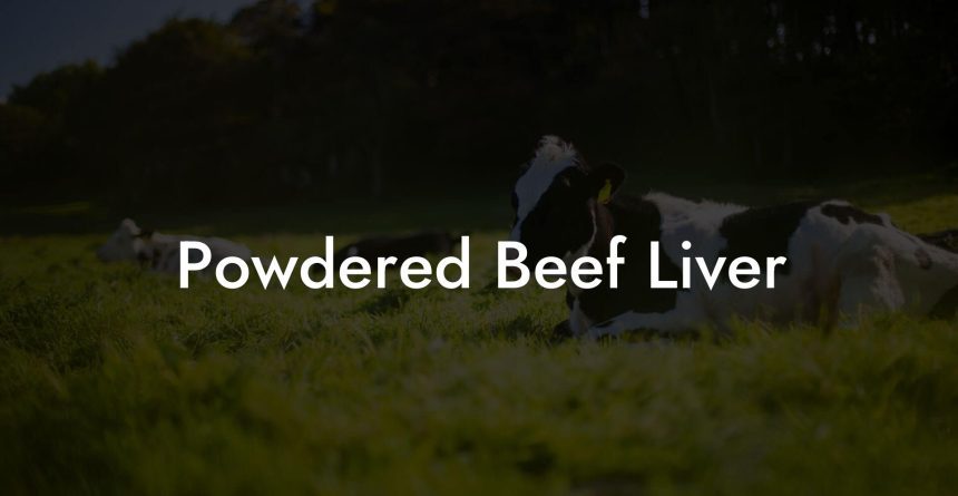 Powdered Beef Liver - Beef Liver Powders