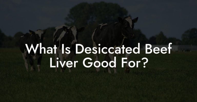 What Is Desiccated Beef Liver Good For? - Beef Liver Powders